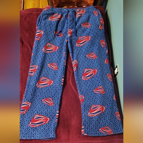 DC Comics | Pants | Superman Man Of Steele Dc Comics Pajama Pants Size ...